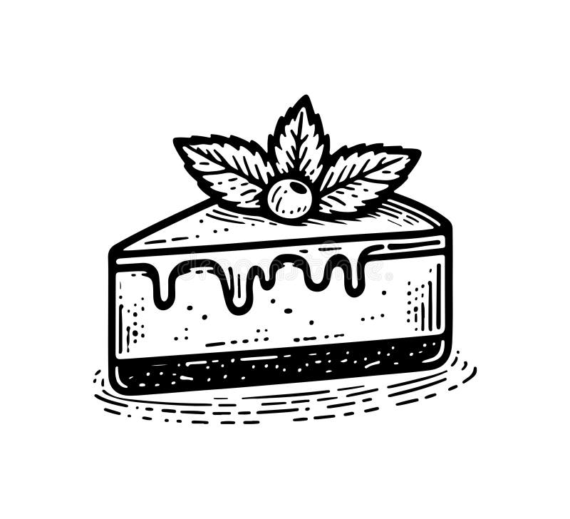 Cheesecake Vector Illustration Graphic Asset Stock Vector ...