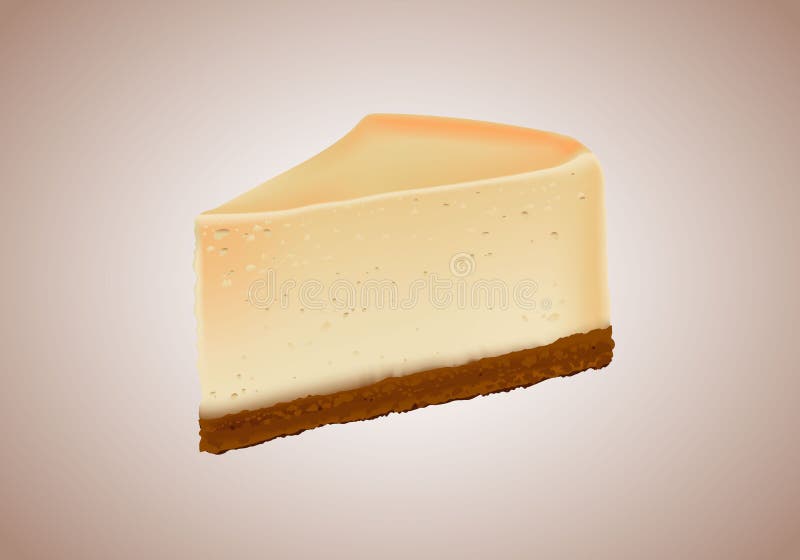 Cheesecake Vector Realistic Illustration. Cheesecake Vector Realistic ...