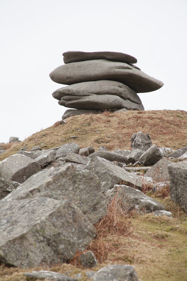 The Cheesewring on Bodmin Moor, Cornwall in the UK Editorial Image ...