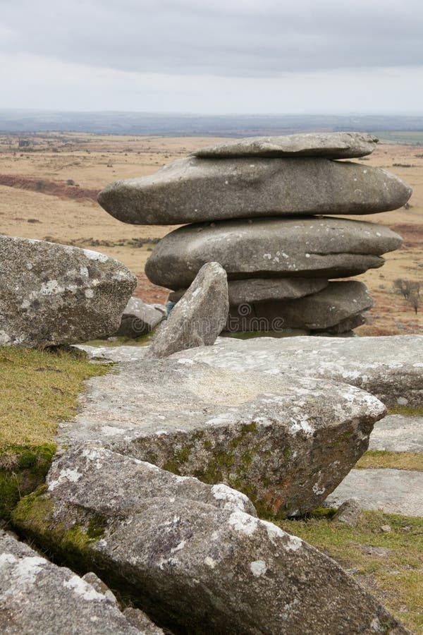 The Cheesewring on Bodmin Moor, Cornwall in the United Kingdom ...
