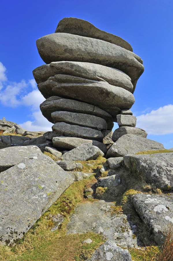 The Cheesewring In Cornwall Stock Image - Image of bodmin, setting ...