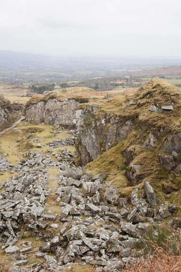 Cheesewring Quarry on Bodmin Moor, Cornwall in the UK Stock Image ...
