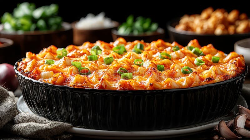Cheesy Baked Pasta Dish, Ready-to-Serve Stock Image - Image of homemade ...