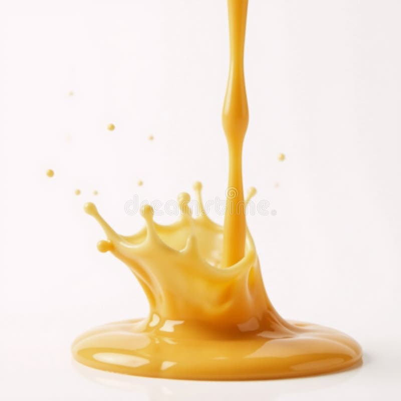 Cheesy Dip Sauce Splash Against White Backdrop with Transparency Effect ...