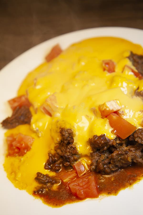 Cheesy Ground Beef stock photo. Image of beef, ingredients - 206223018