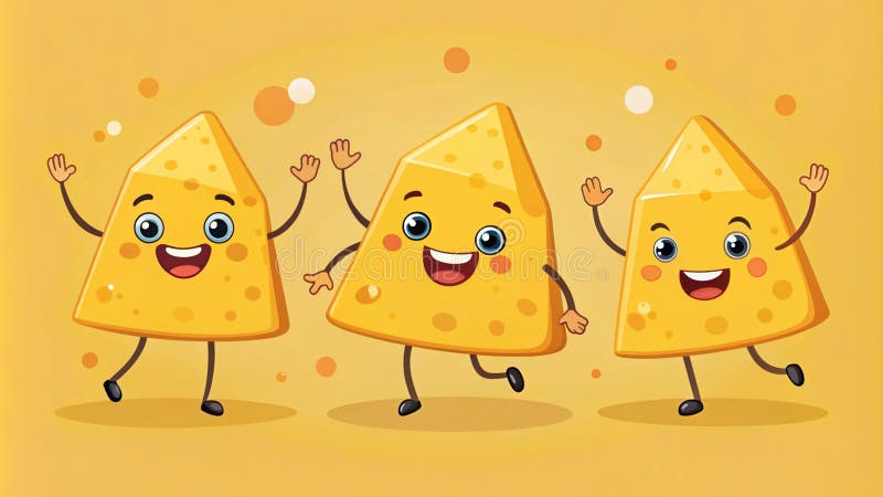 Cheesy Illustrations for a Playful Design Stock Illustration ...