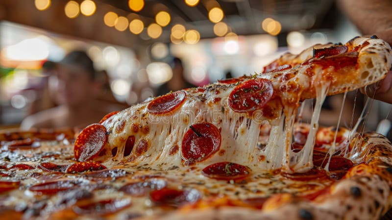 Cheesy Pepperoni Pizza Slice