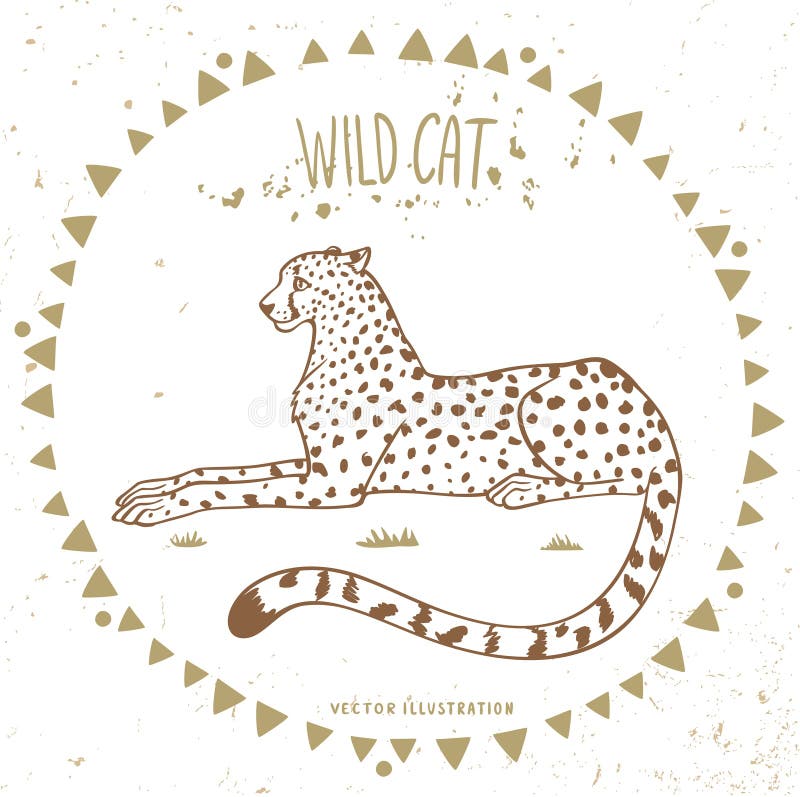 Realistic Cheetah Tracks or Footprints Stock Vector - Illustration of ...