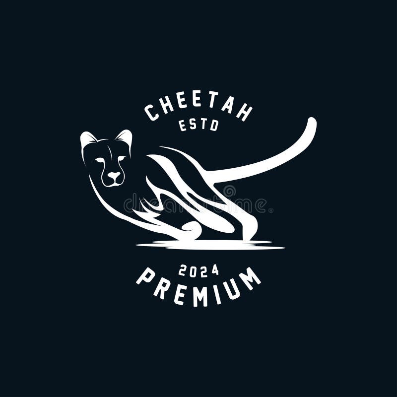 Cheetah Logo Vector Icon Design Stock Vector - Illustration of editable ...