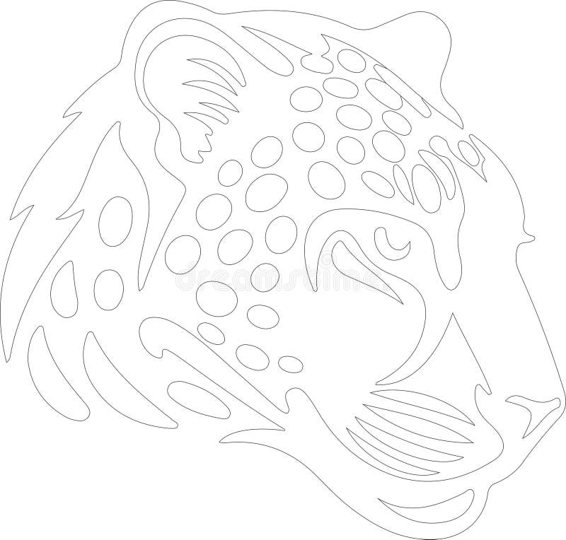 Cheetah Outline Outline Silhouette Generative Ai Stock Vector ...