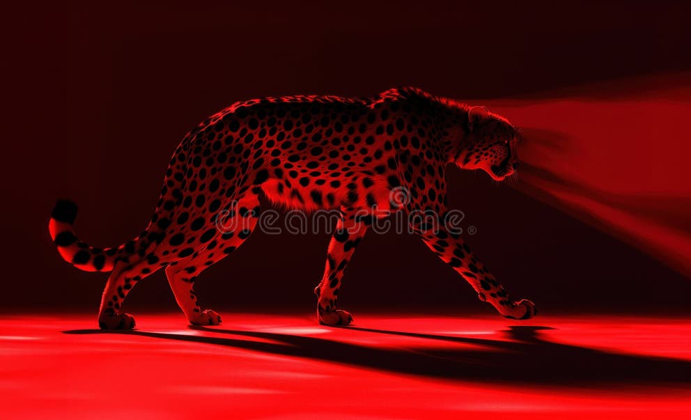 A Cheetah Pose Like Leader in an Elegant Position Stock Photo - Image ...