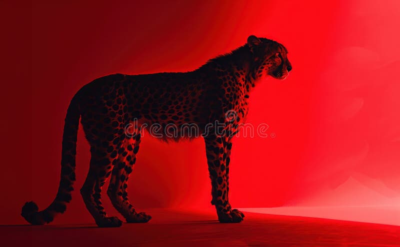A Cheetah Pose Like Leader in an Elegant Position Stock Photo - Image ...