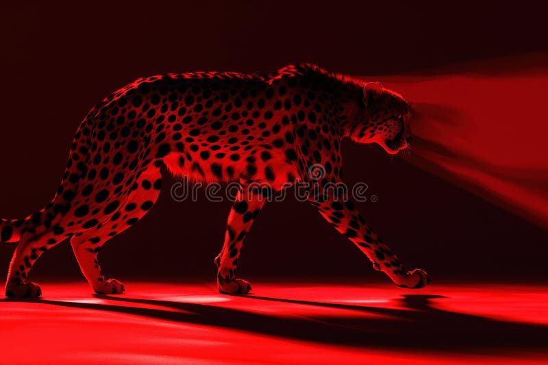 A Cheetah Pose Like Leader in an Elegant Position Stock Photo - Image ...