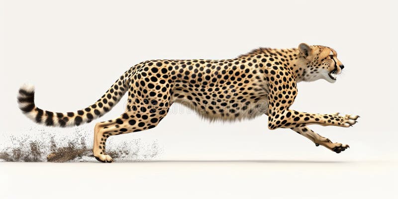 Cheetah Running Fast. Created by Generative Artificial Intelligence ...