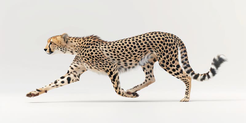 Cheetah Running in Motion. Created by Generative Artificial ...