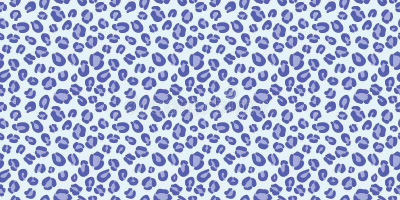 Blue Cheetah Seamless Repeat Pattern Vector Background Stock Vector ...