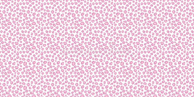 Cheetah Seamless Vector Pattern Background, Pastel Pink, Girly Stock ...