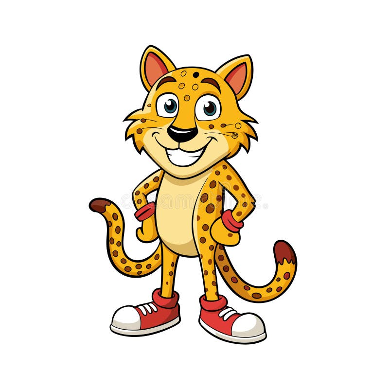 Cheetah Struggling with Music Production Challenges Stock Illustration ...