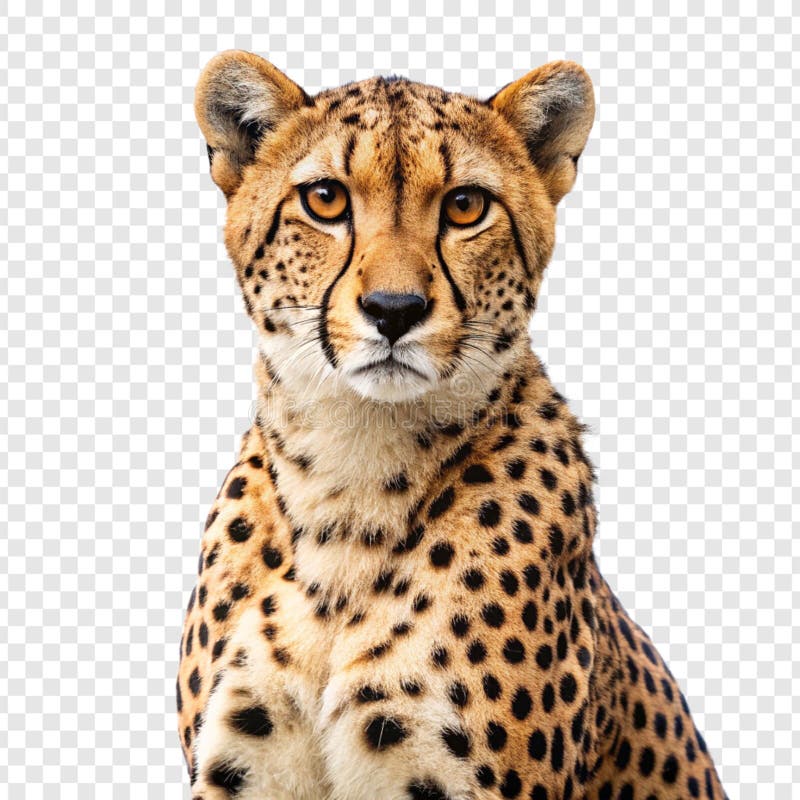 Cheetah Transparent Background Stock Illustration - Illustration of ...