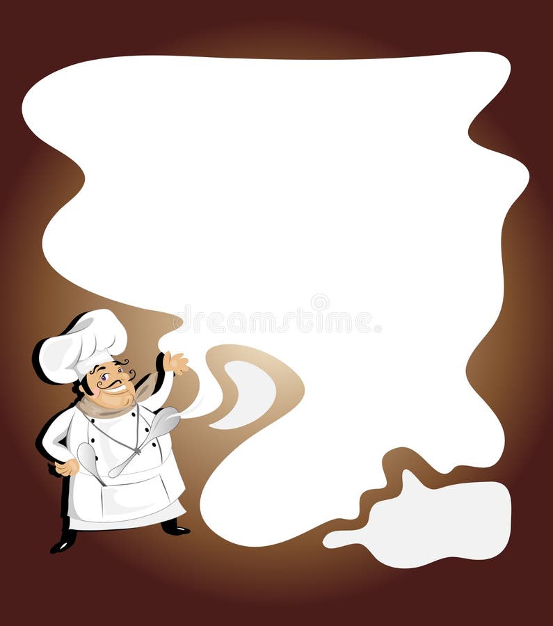Chef with notepad stock vector. Illustration of chef - 11050480