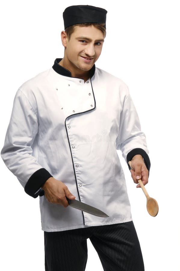 African American Chef Drinking Coffee Stock Photo - Image of american ...