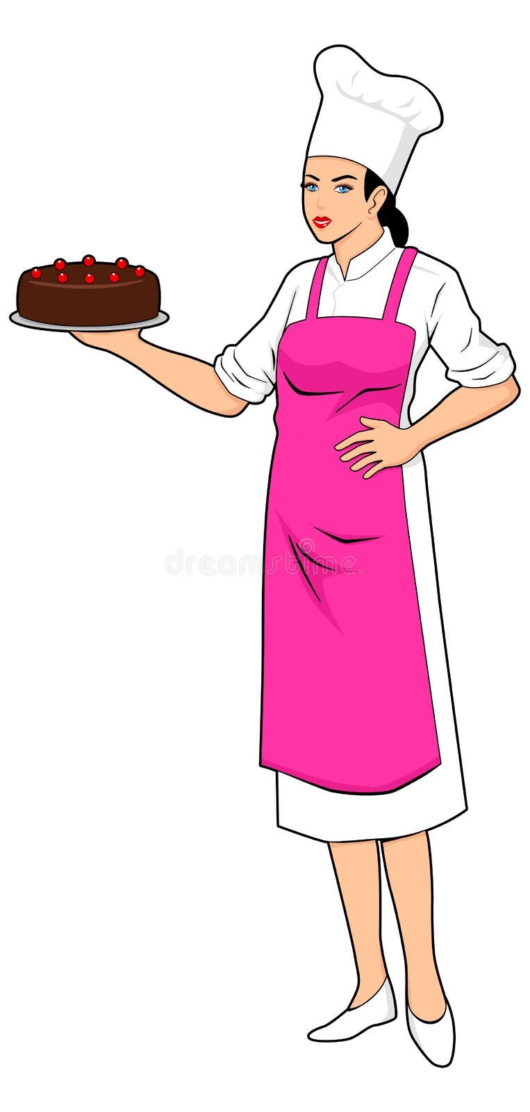 Holding Chocolate Cake Cartoon Character Stock Illustrations – 1,147 ...