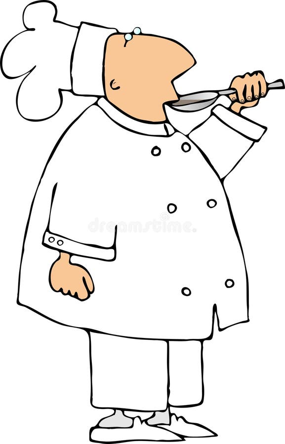 Soup chef stock illustration. Illustration of soup, cook - 1277634