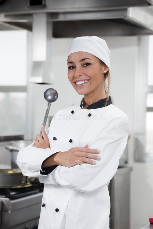 Chef measuring stock photo. Image of girl, satisfy, cook - 2578076