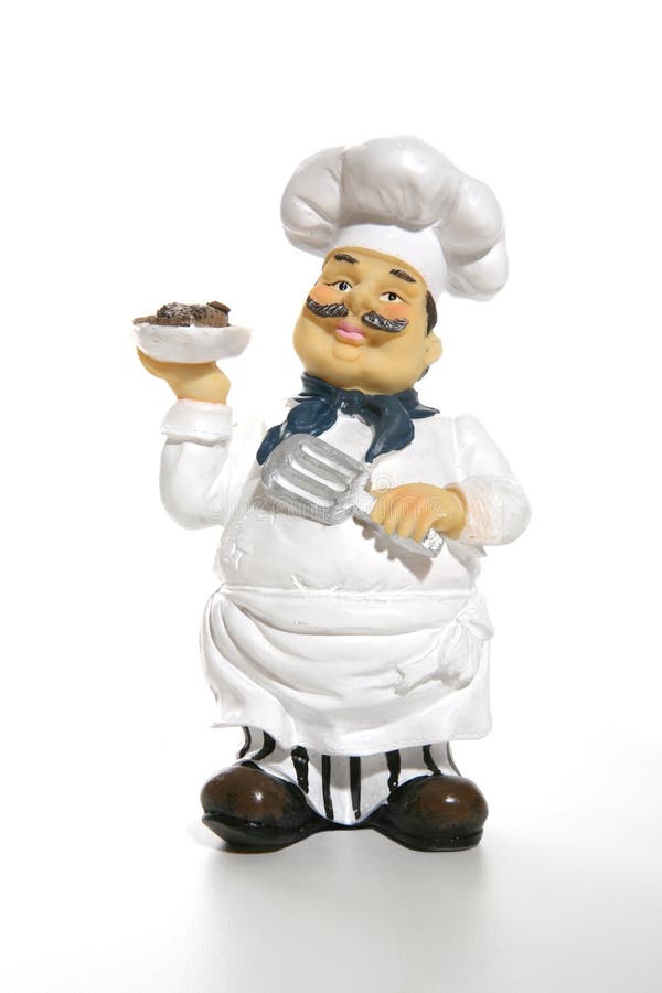 Fat Italian Chef Over Black Stock Image - Image of overweight, person ...