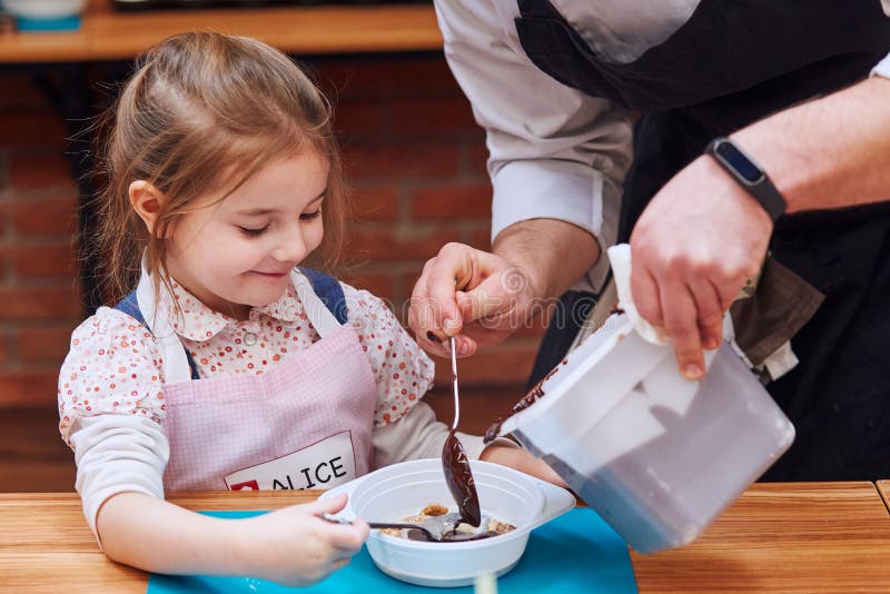 Kid Taking Part in Baking Workshop Stock Image - Image of cuisine ...