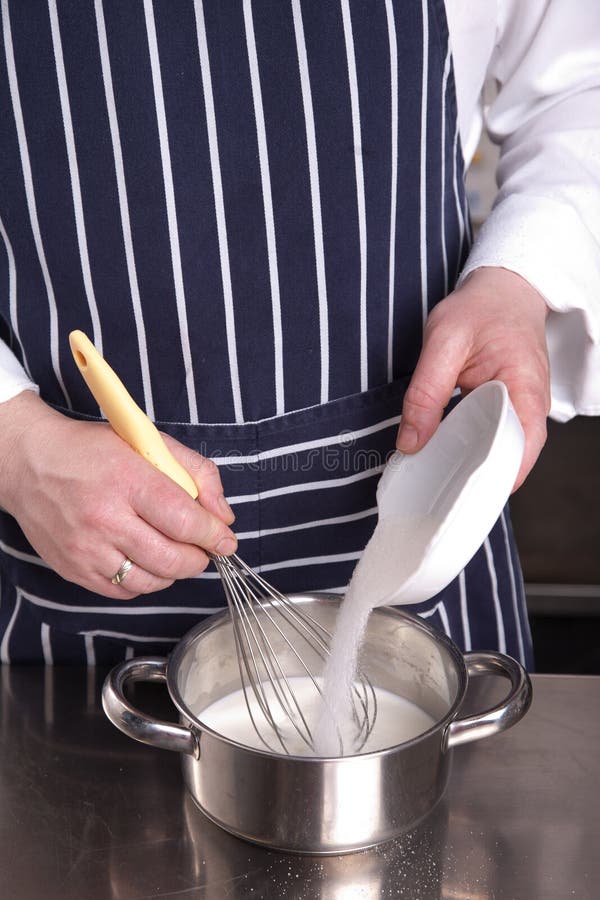 Chef adding sugar stock photo. Image of sweet, hands - 17055412