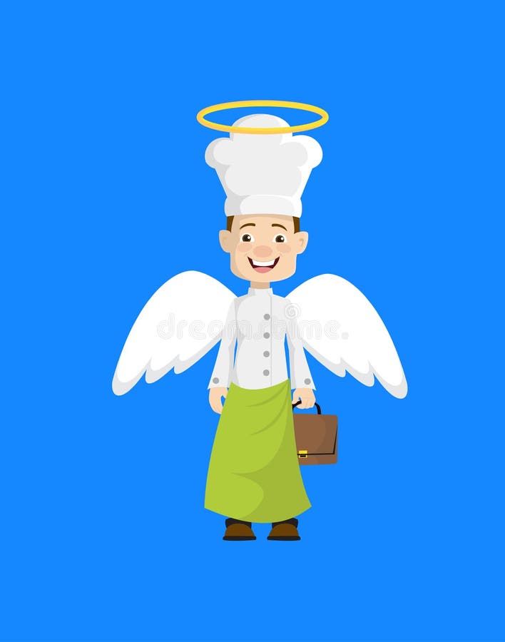Chef - in Angel Costume stock vector. Illustration of creative - 162610045
