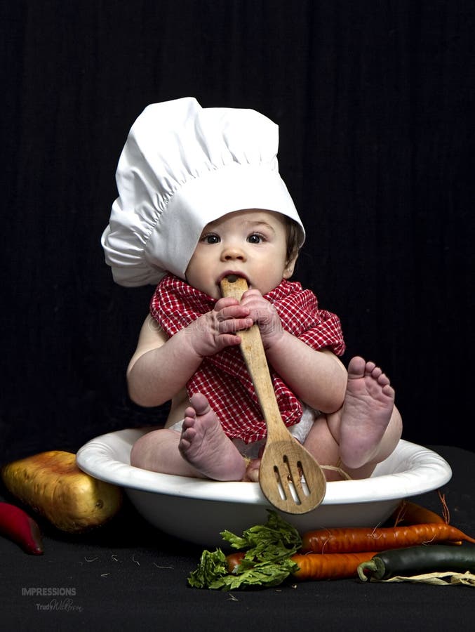Chef Baby stock photo. Image of child, apparel, accessories - 29461148