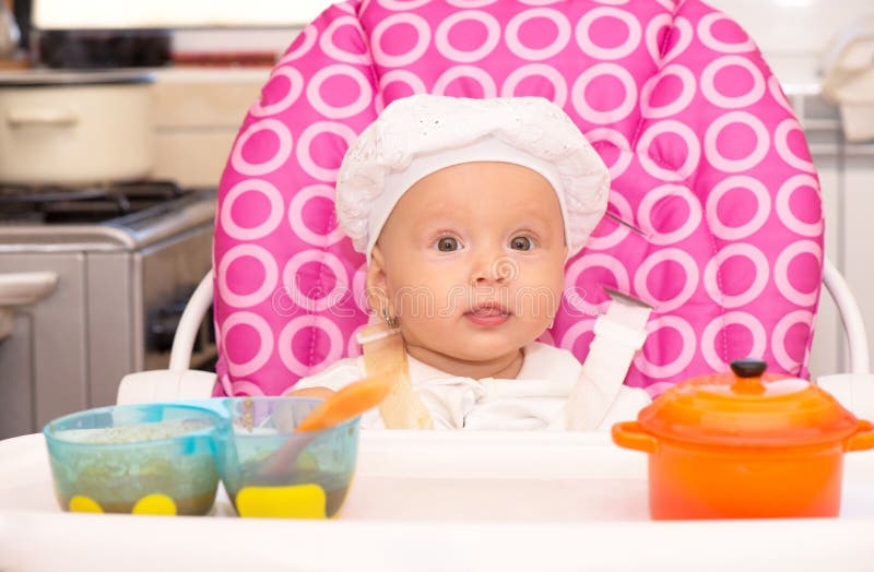 Chef baby stock photo. Image of babe, freshness, kitchen - 62645546