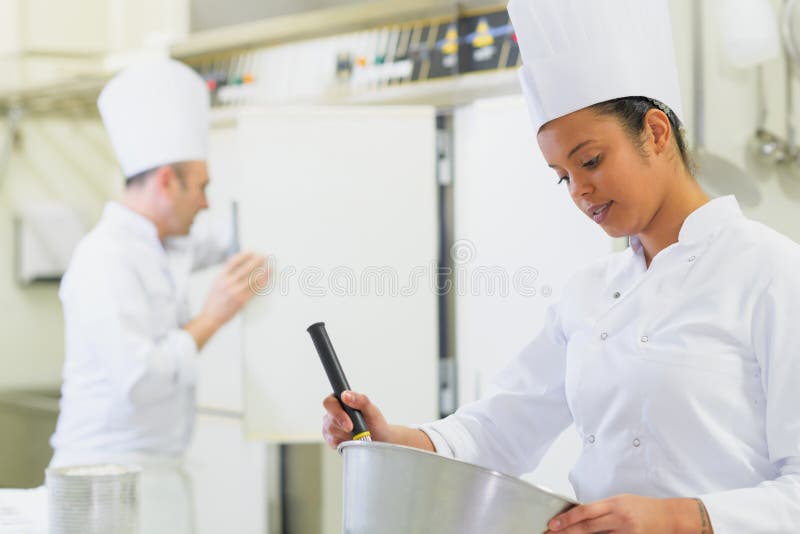 Chef Baker or Cook in Kitchen Stock Image - Image of chinese, baker ...