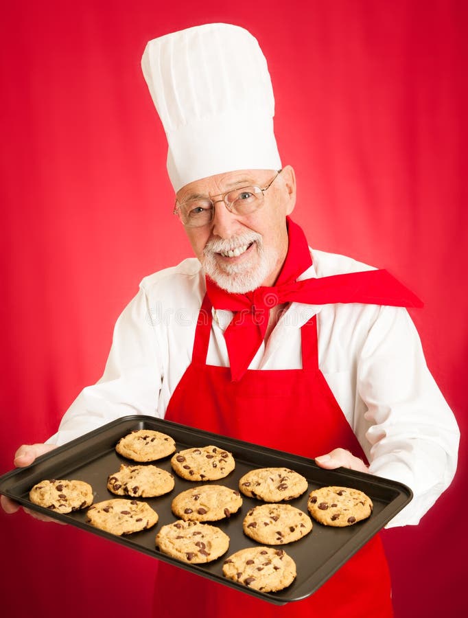 Chef Bakes Cookies stock photo. Image of happy, culinary - 27205138