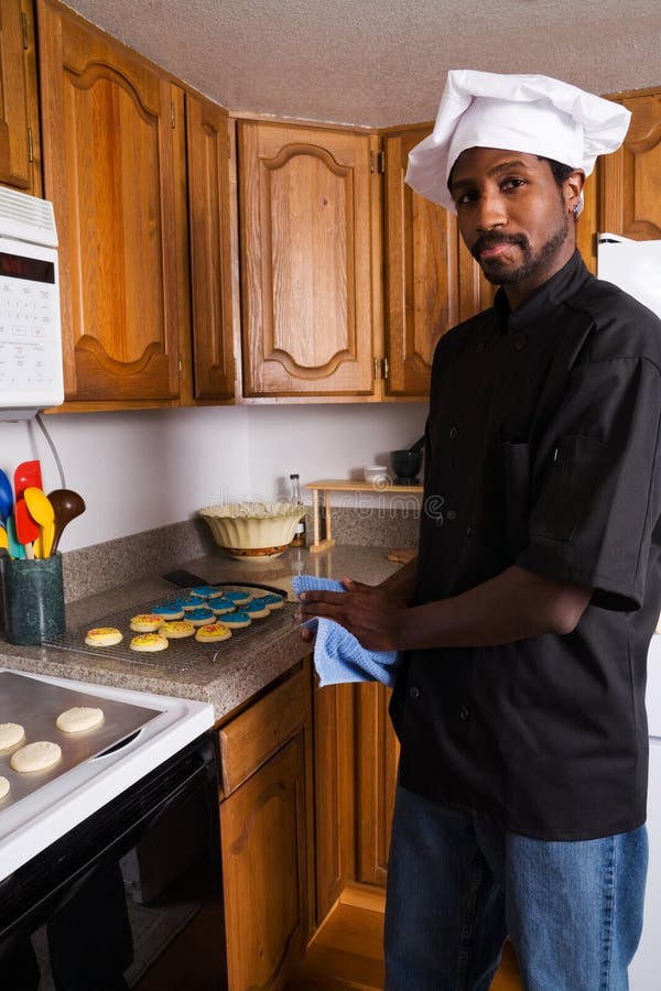 Chef Baking Cookies stock photo. Image of adult, bake - 17570528