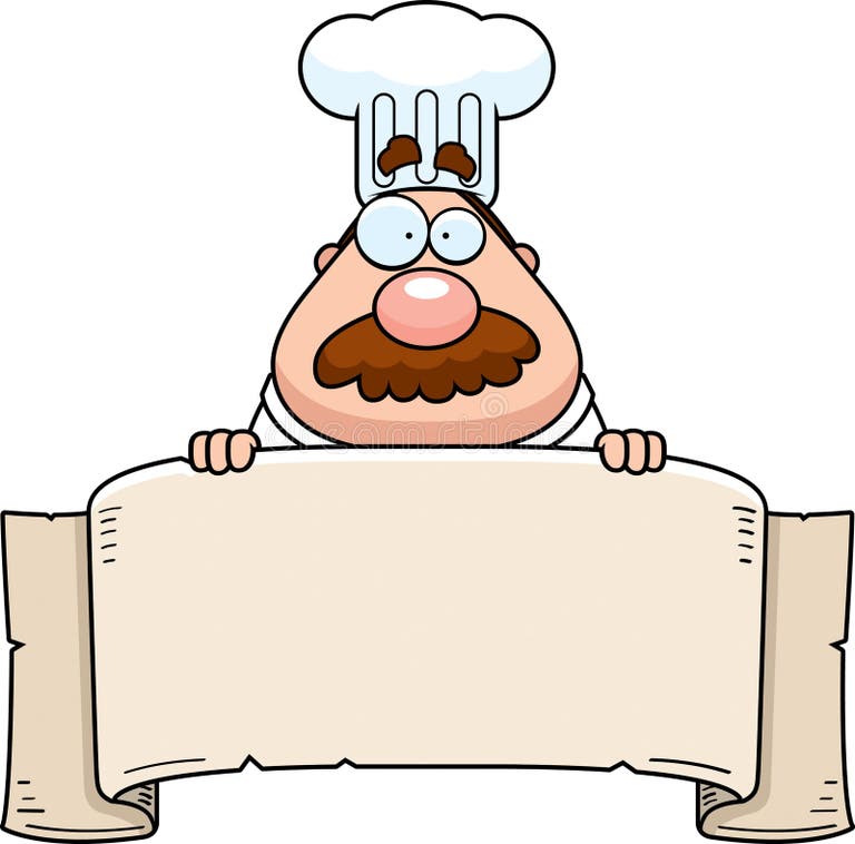 Cartoon Chef Holding Banner Stock Illustrations – 1,232 Cartoon Chef ...