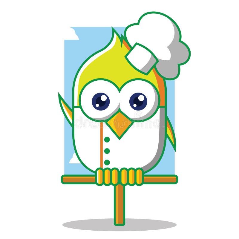 Chef Bird Mascot stock vector. Illustration of cartoon - 54154184