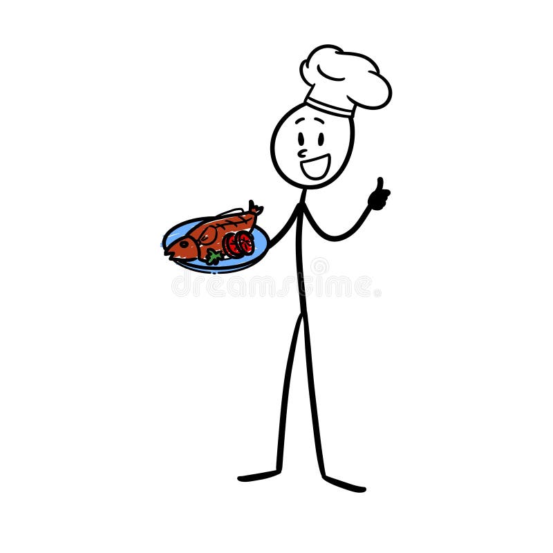 The Chef is Bringing Delicious Food Stock Image - Image of fresh, cook ...