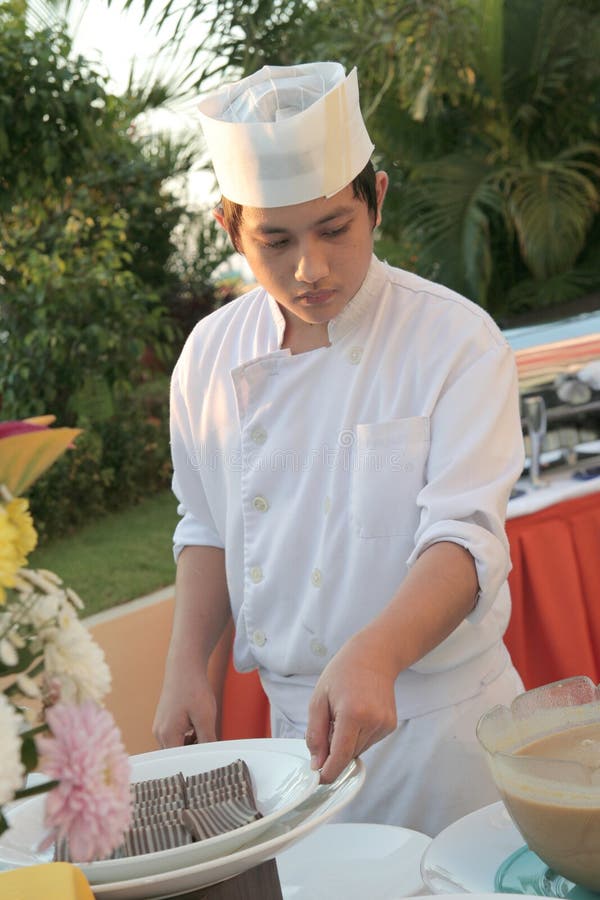 Chef at buffet stock image. Image of buffet, event, catering - 6508157