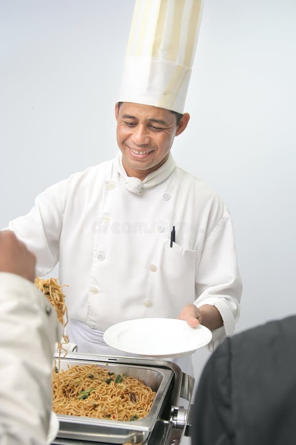 Chef Working in the Kitchen Stock Image - Image of industry, restaurant ...