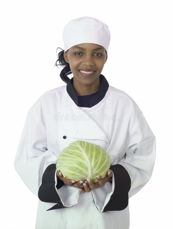 Chef and cabbage stock photo. Image of diet, portrait - 15550692