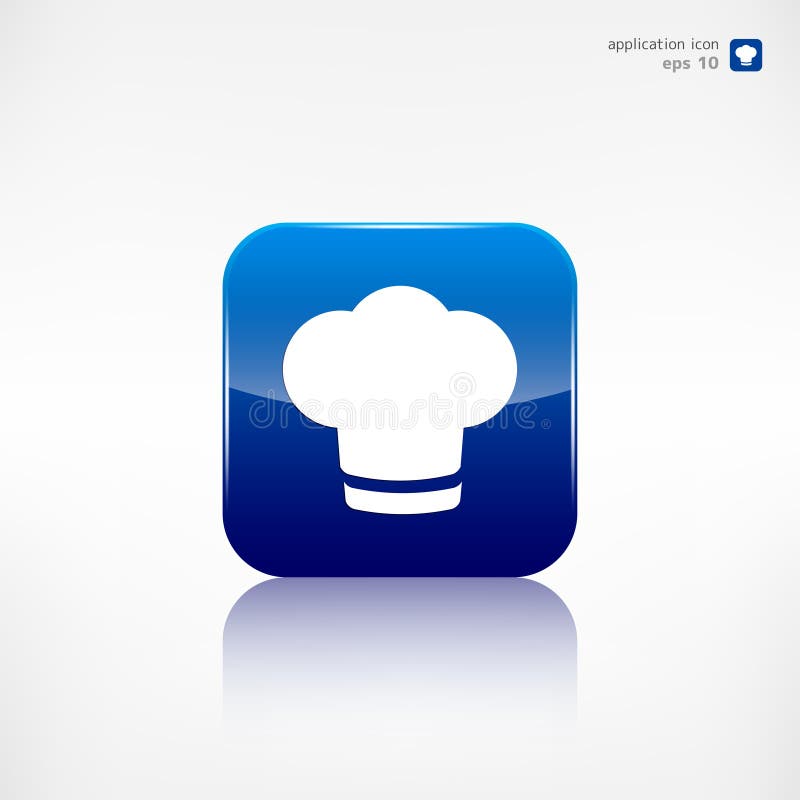 Chef Cap Icon. Cooking Cap Vector Illustration. Stock Vector ...