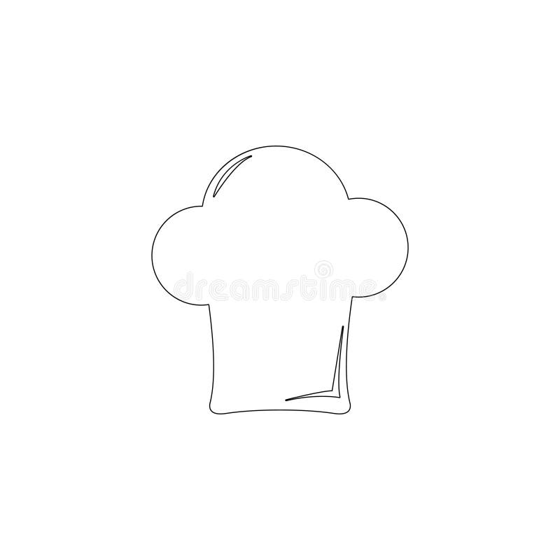 Chef Cap. flat vector icon stock vector. Illustration of cotton - 149672460