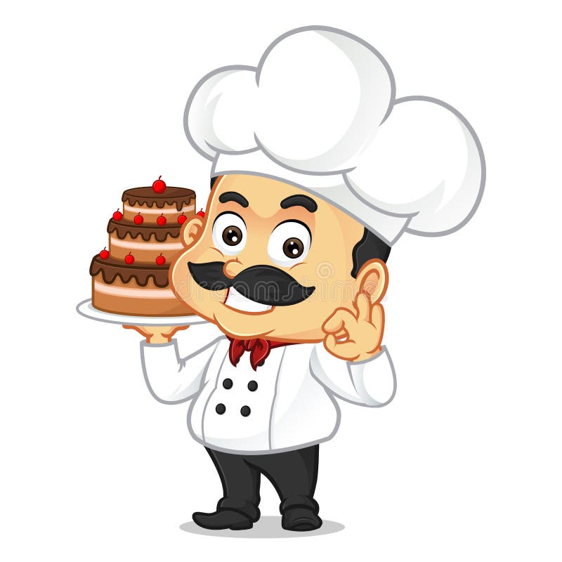 Chef Cartoon Giving Thumb Up Stock Vector - Illustration of chef, happy ...