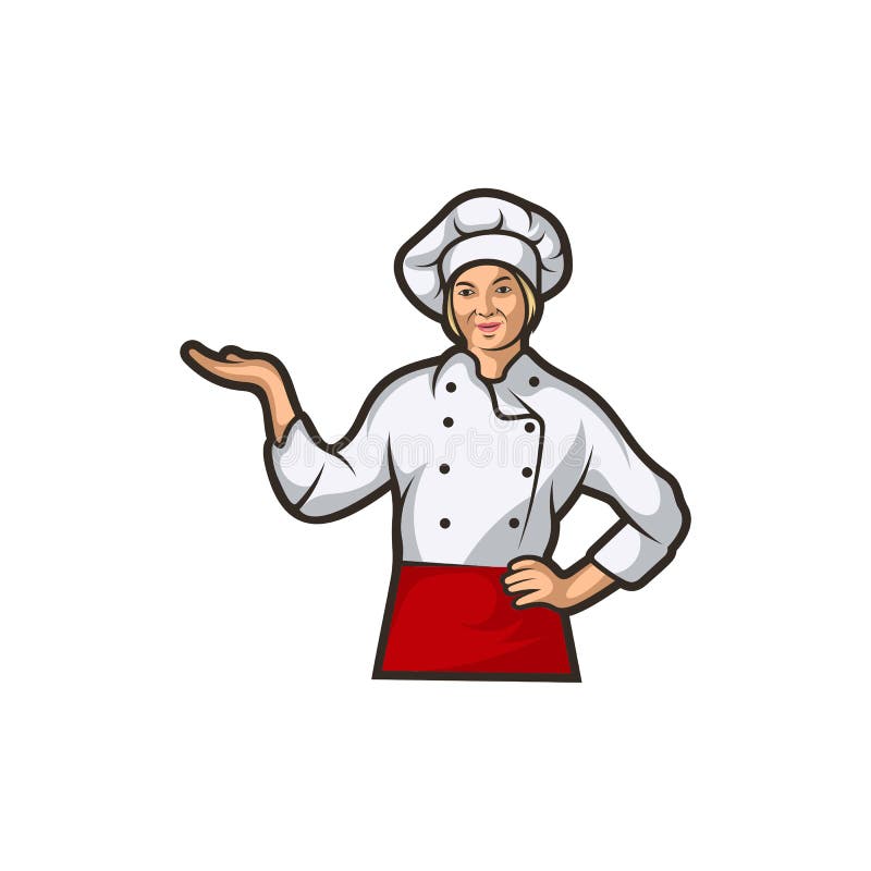 Chef Character Logo Design Template Vector, Icon Symbol, Creative ...