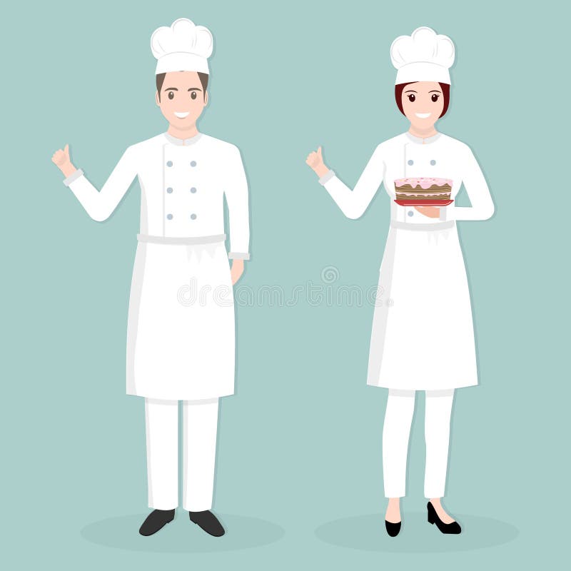 Female Chef with Bakery Character People Icon Stock Vector ...