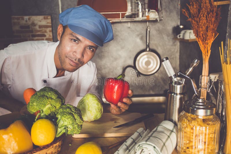 Chef checking stock image. Image of entree, cooking - 115856727