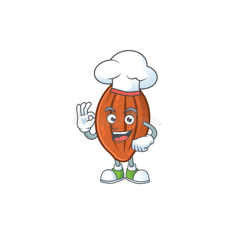 Chef Choco Postre Dulce En Caricatura Ilustración del Vector ...